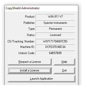 Licensing WIN-911 V7 PRO