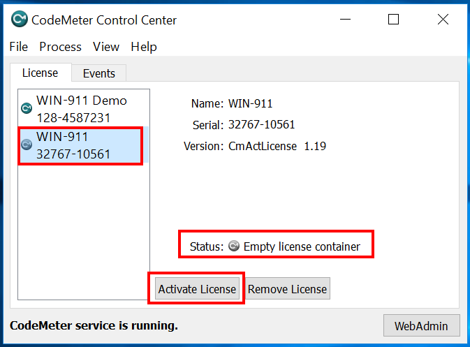 Licensing your WIN-911 Software