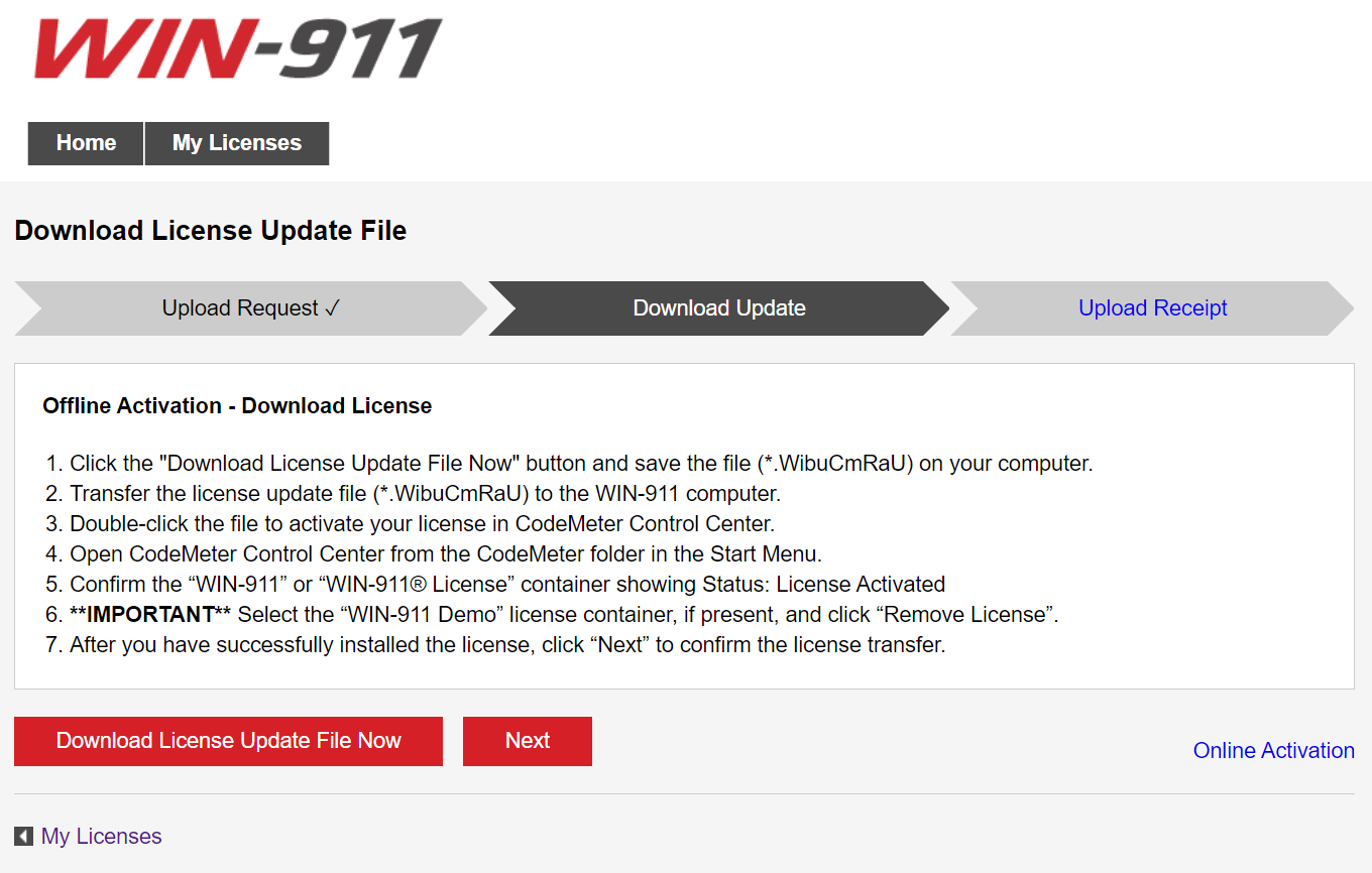Licensing your WIN-911 Software