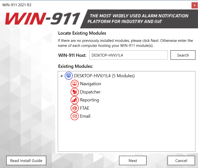WIN-911 2021 - Distributed Installation