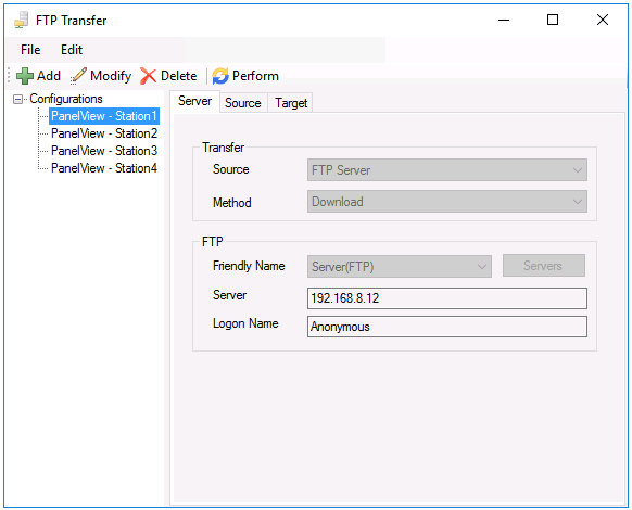 How to use the FTP Transfer tool