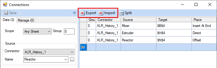 How do I modify multiple connections at once?