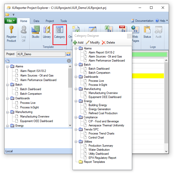 Can templates be organized in the Project Explorer?