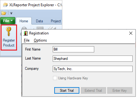 How to Register XLReporter? (ver. 15 and below)