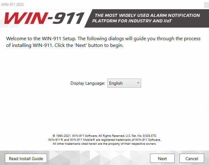 WIN-911 2023+ New Installation