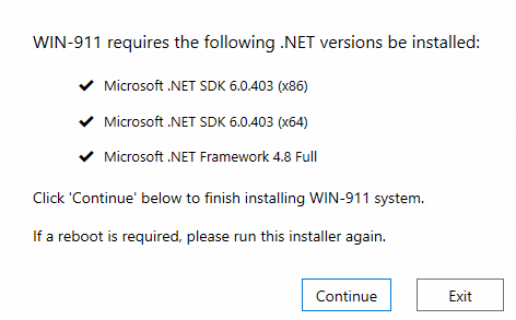 WIN-911 2023+ New Installation