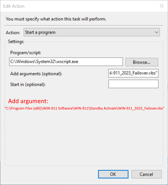 WIN-911 2023+ Hot Backup Failover Script